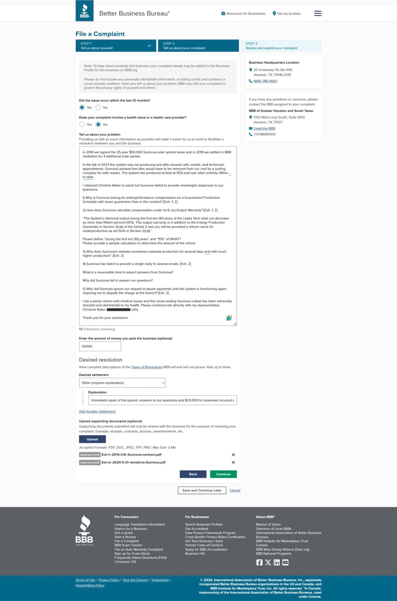 Sunnova Solar FRAUD Documented